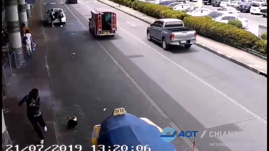 Power Bank Unexpectedly Explodes At Chiang Mai International Airport