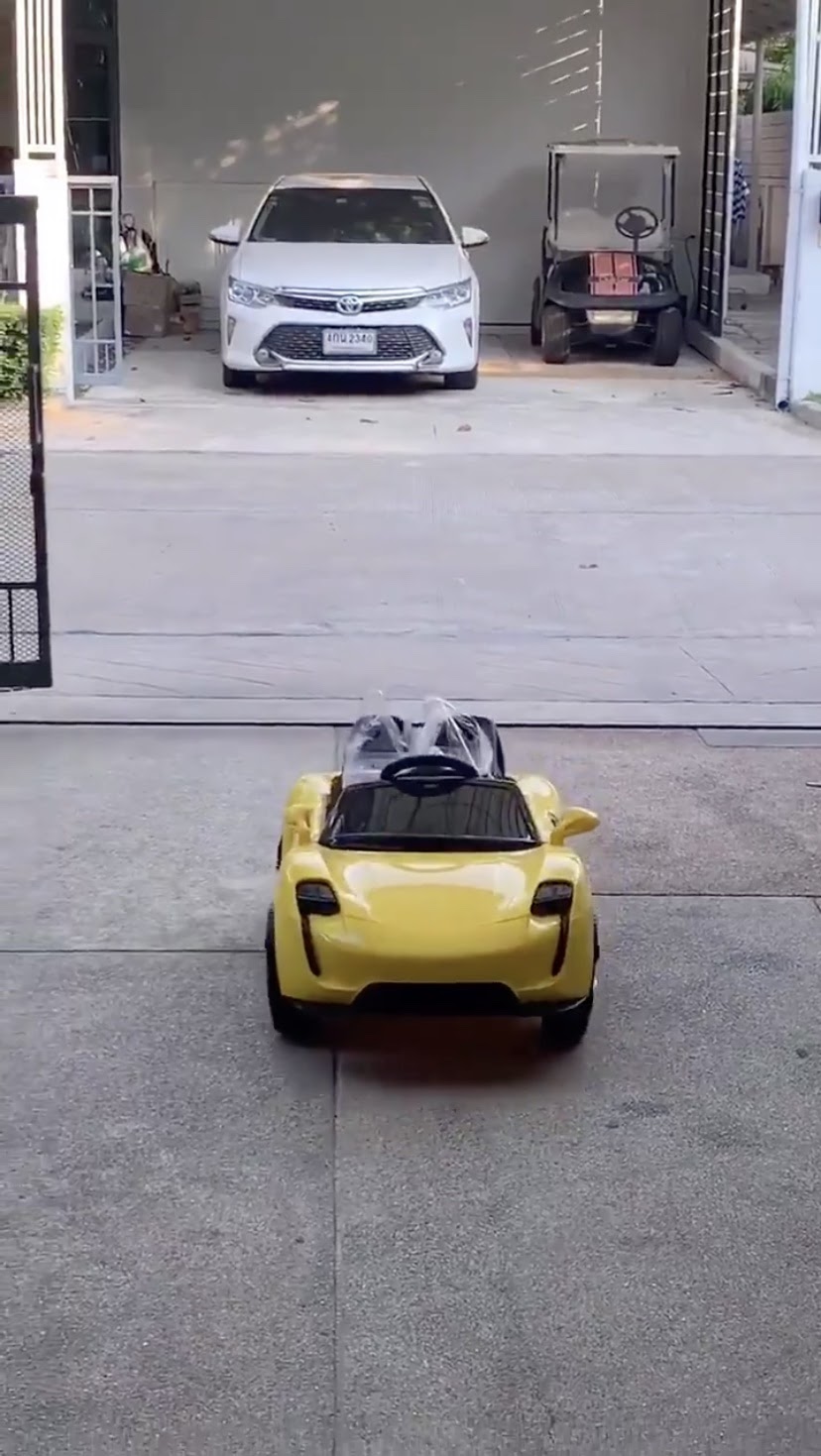 Man Practices Social Distancing By Using Remote Control Car For Food