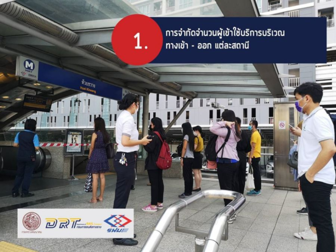 Bangkok MRT Sets Up Measures To Avoid Overcrowded Conditions