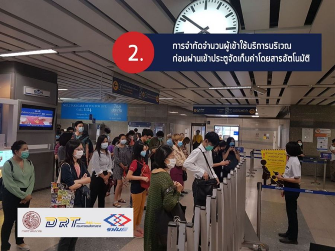 Bangkok MRT Sets Up Measures To Avoid Overcrowded Conditions