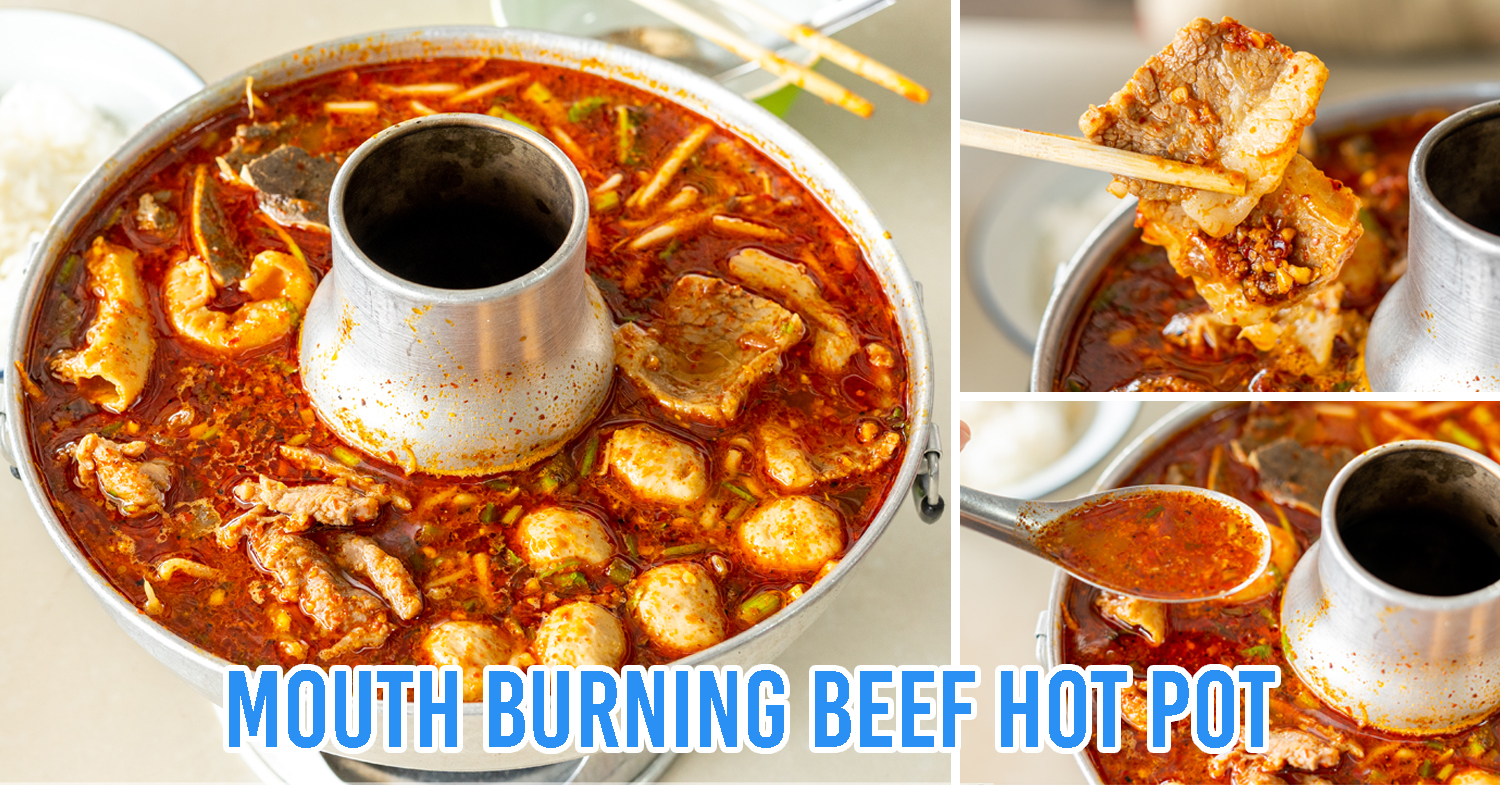 This Shop Sells A Hot Pot Of Mouth Burning Beef Soup At ฿180