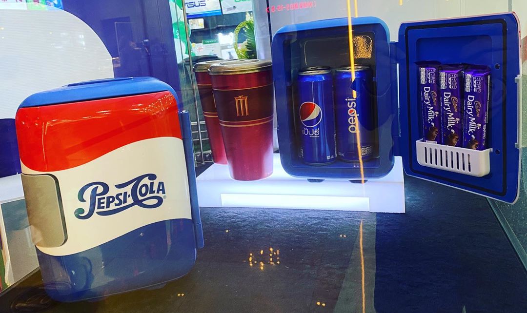 BKK Has Pepsi Mini Bars Which Can Keep Cold And Warm Food