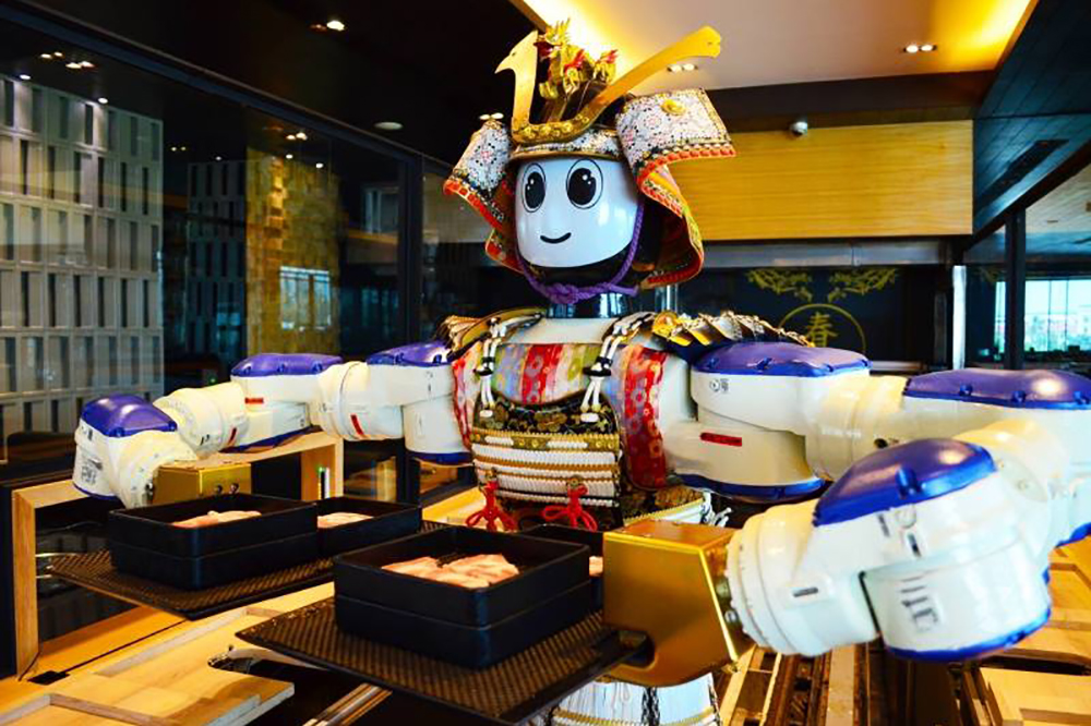 This Japanese Buffet Restaurant Has A Dancing Robot Who Waits Tables