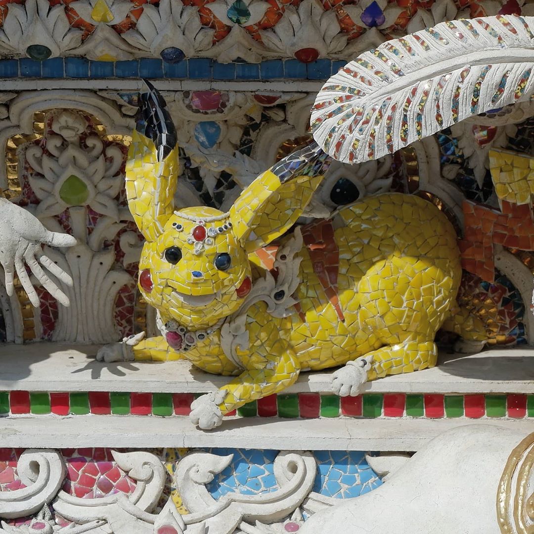 Wat Pariwat Is A Temple With Sculptures Of David Beckham & Batman