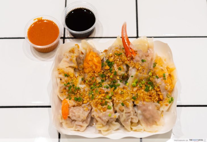 This Giant Wonton Stand Has Fillings Like Crab Claws And Sea Urchins