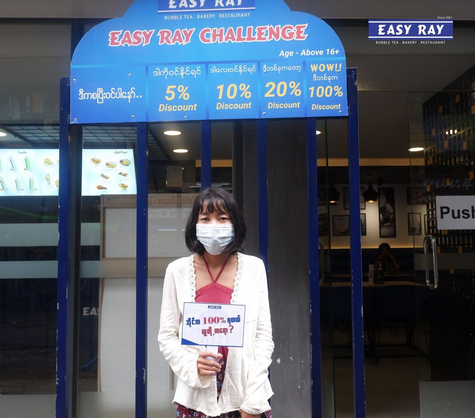 Myanmar Restaurant Has Easy Ray "Size" Challenge With Up To 100% Off