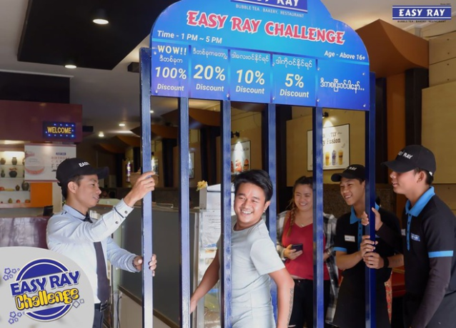 Myanmar Restaurant Has Easy Ray "Size" Challenge With Up To 100% Off