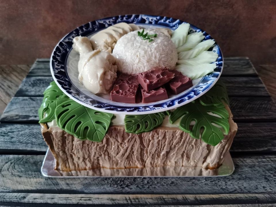 This Bangkok Cafe Serves Bizarre Cakes That Look Like Chicken Rice
