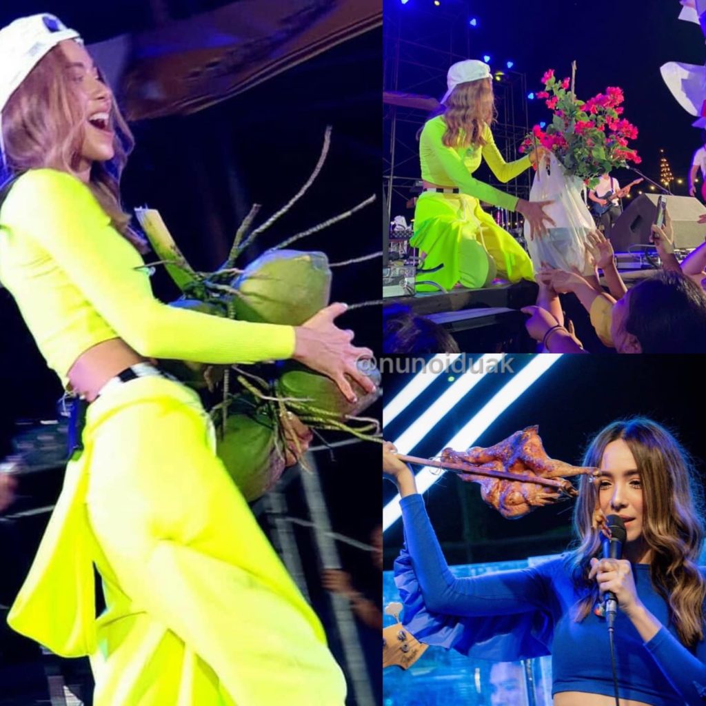 Thai Singer ‘Palmy’ Receives Gifts From Fans Like Grilled Chicken