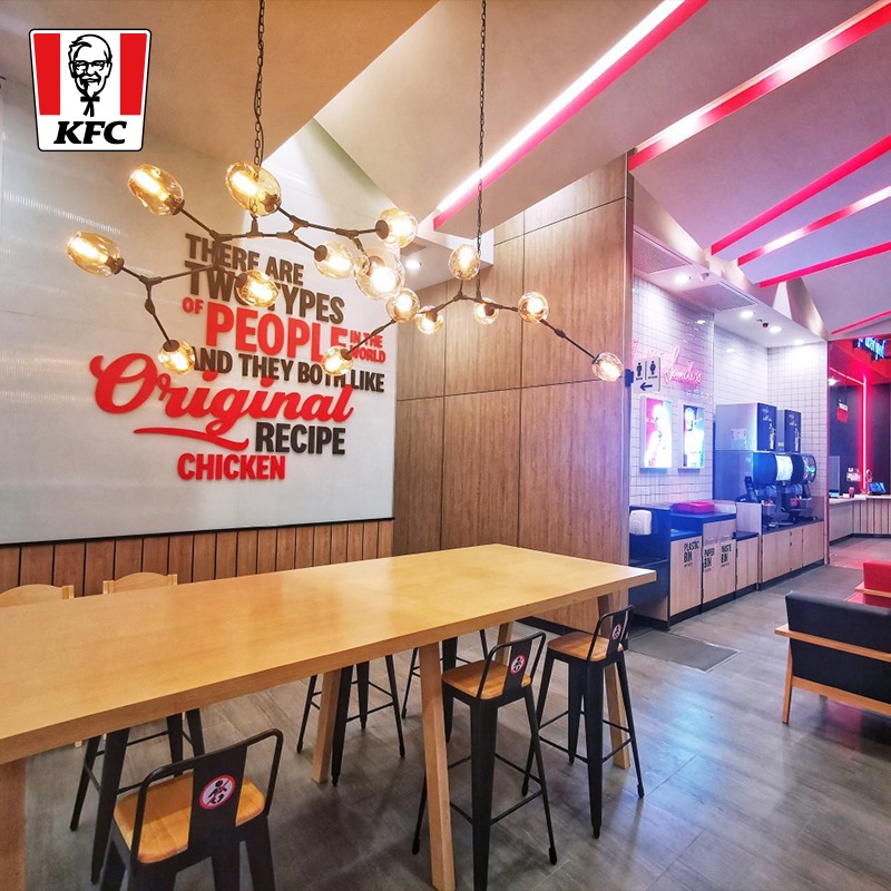 This Bangkok KFC Drive-Thru Looks Like A Space Ship With Neon Lights