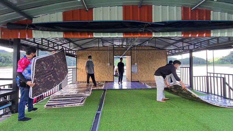 Rafts Turn Into Floating Mini Field Hospitals For Yala's Covid-19 Patients