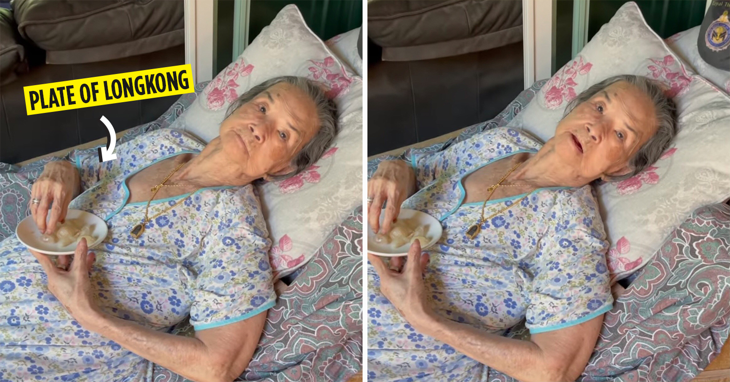 Granny Scolded For Eating While Lying Down, Goes Viral For Being Cute