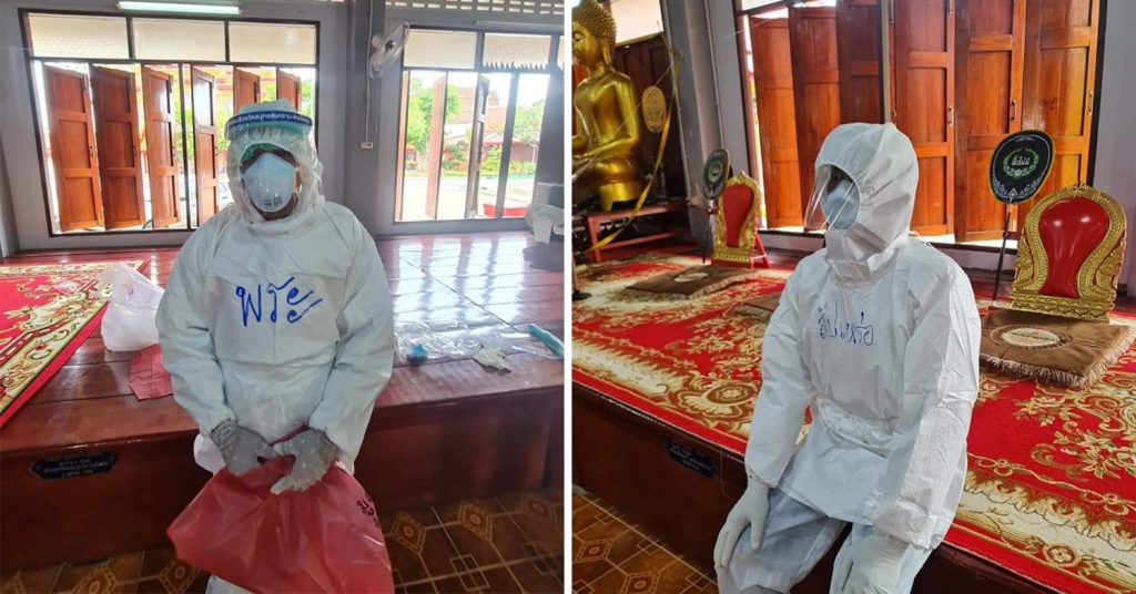 Monks Wear PPE At Funeral, Offer Free Cremation Services