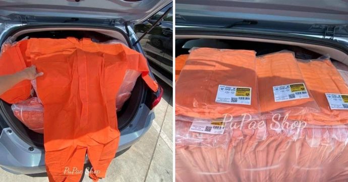 Monks Don Orange PPE Suits, They Resemble 'Among Us' Players IRL