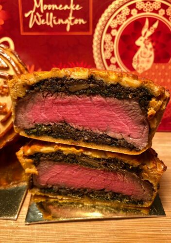 Wagyu Beef Mooncakes With Black Truffle Pastry Sold For ฿2,345/Box