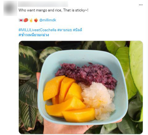 Rapper MILLI Performs & Eats Sticky Rice & Mango At Coachella