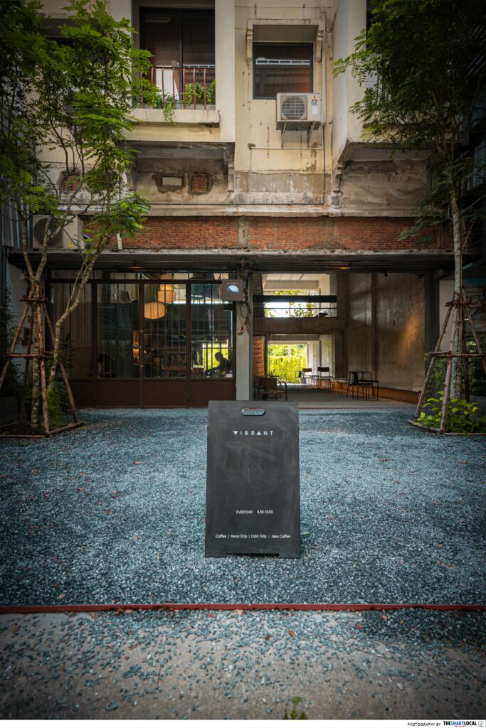 VIBRANT BKK Is A Minimalist Industrial Cafe Hidden In Plain Sight