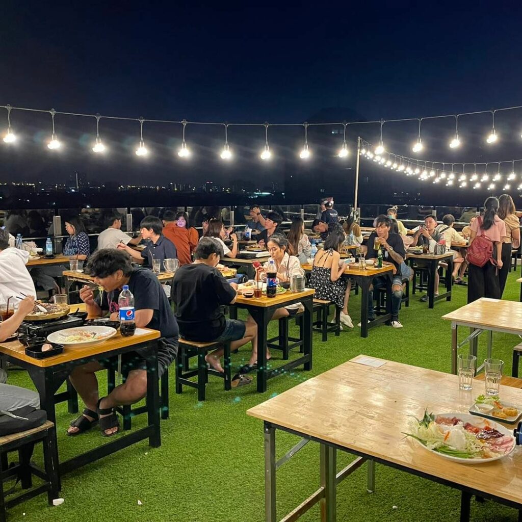 Sky Grill, Bangkok: Rooftop Mookata Restaurant With A 180° Skyline View